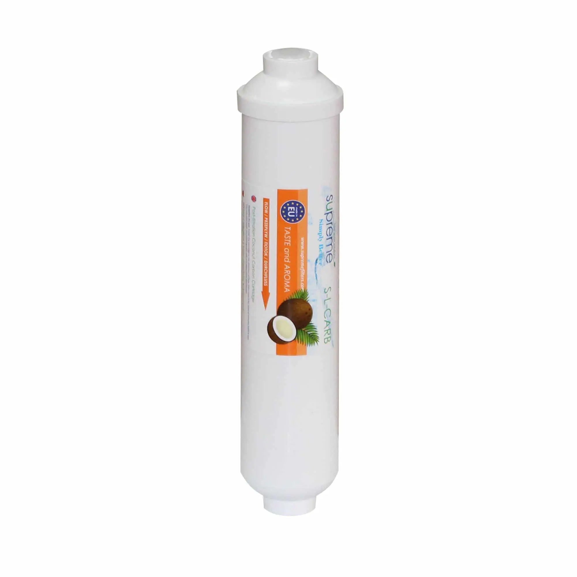 Water Filter Inline Cartridge with Fittings - EcoFilter Ireland