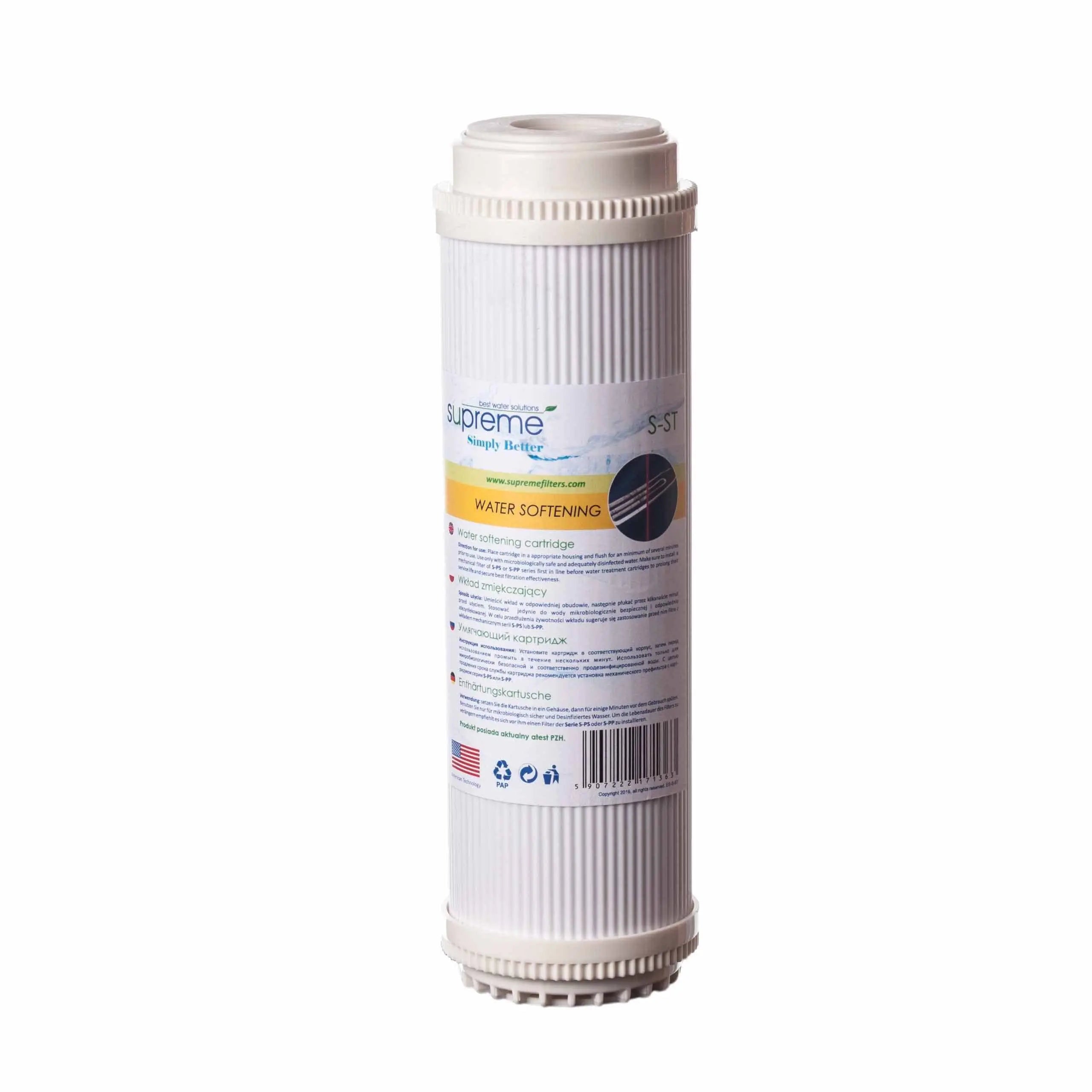Water Softening Filter Cartridge - EcoFilter Ireland